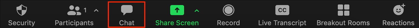 Using Chat in Zoom