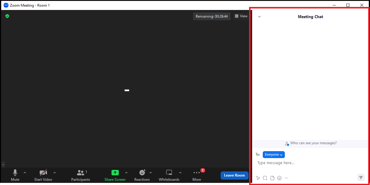 Using Chat in Zoom
