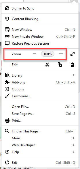 Zooming In/Out in Different Browsers