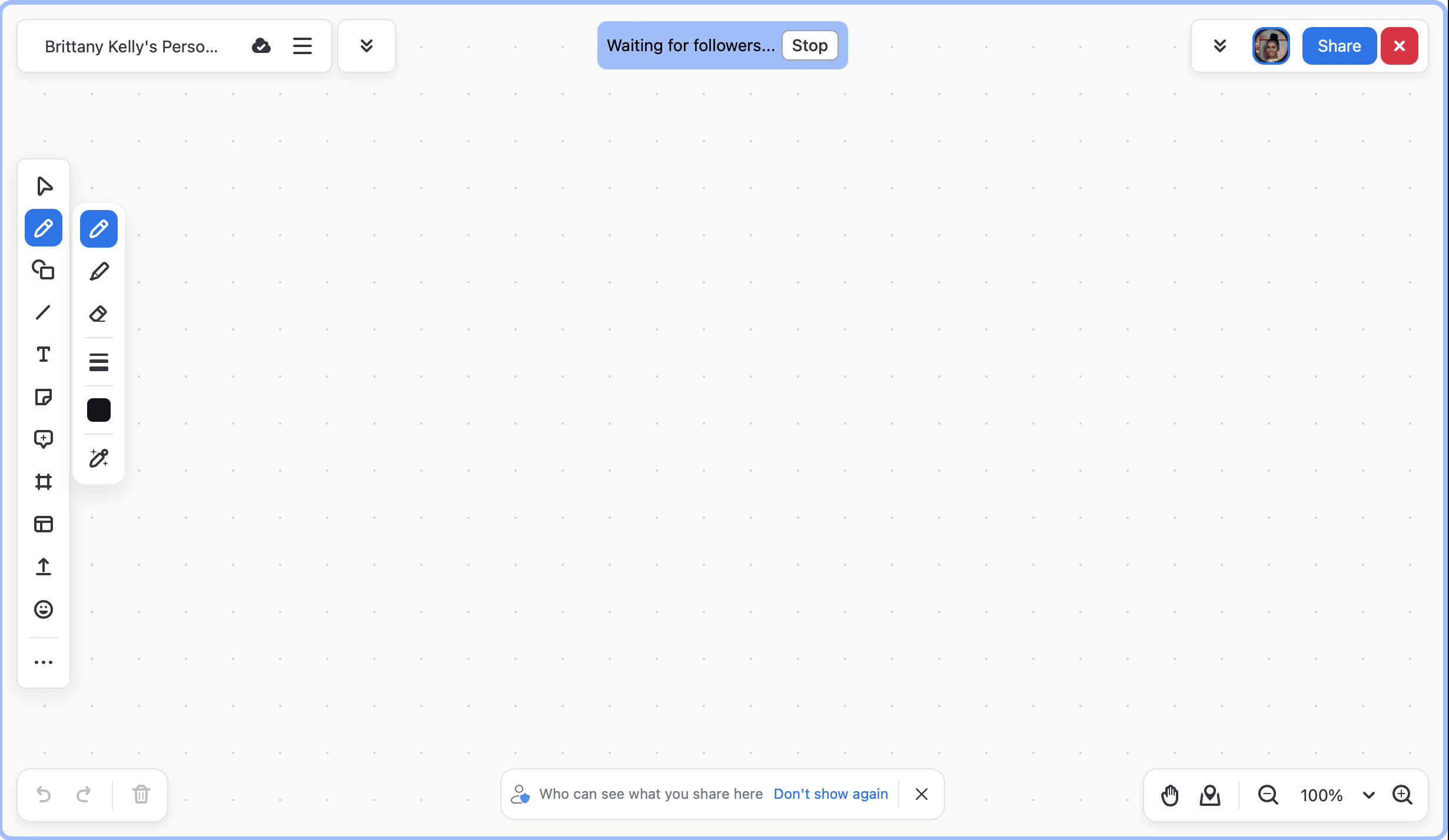 Using the Zoom Whiteboard