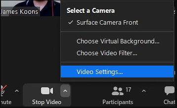 Stopping Incoming Video in Zoom